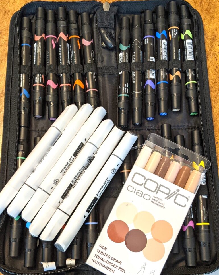 Coloring a Figure in Marker Step-by-Step » Mega Pencil