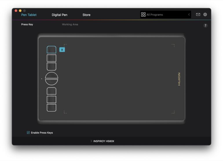 Hands on with the Huion Inspiroy H580x Graphics Tablet » Mega Pencil