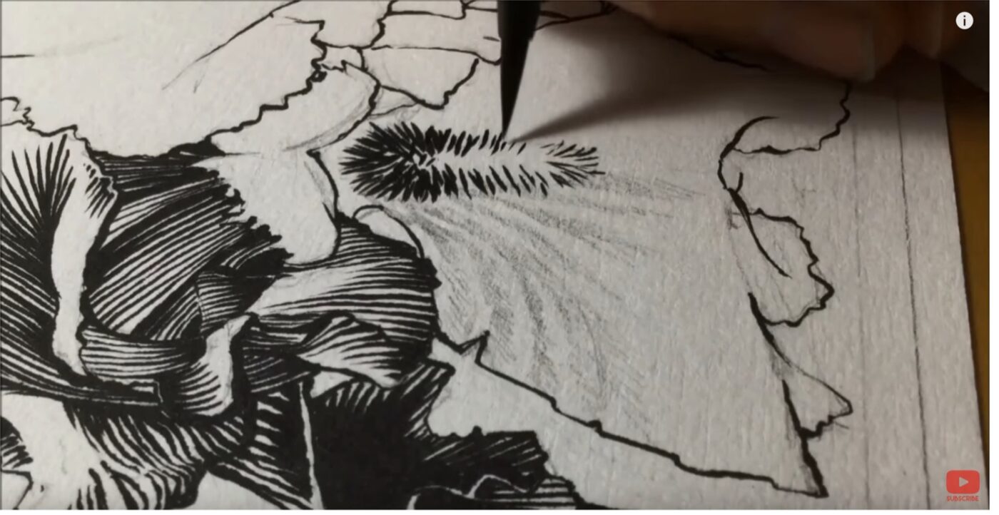 How to Draw Using a Pentel Brush Pen » Mega Pencil