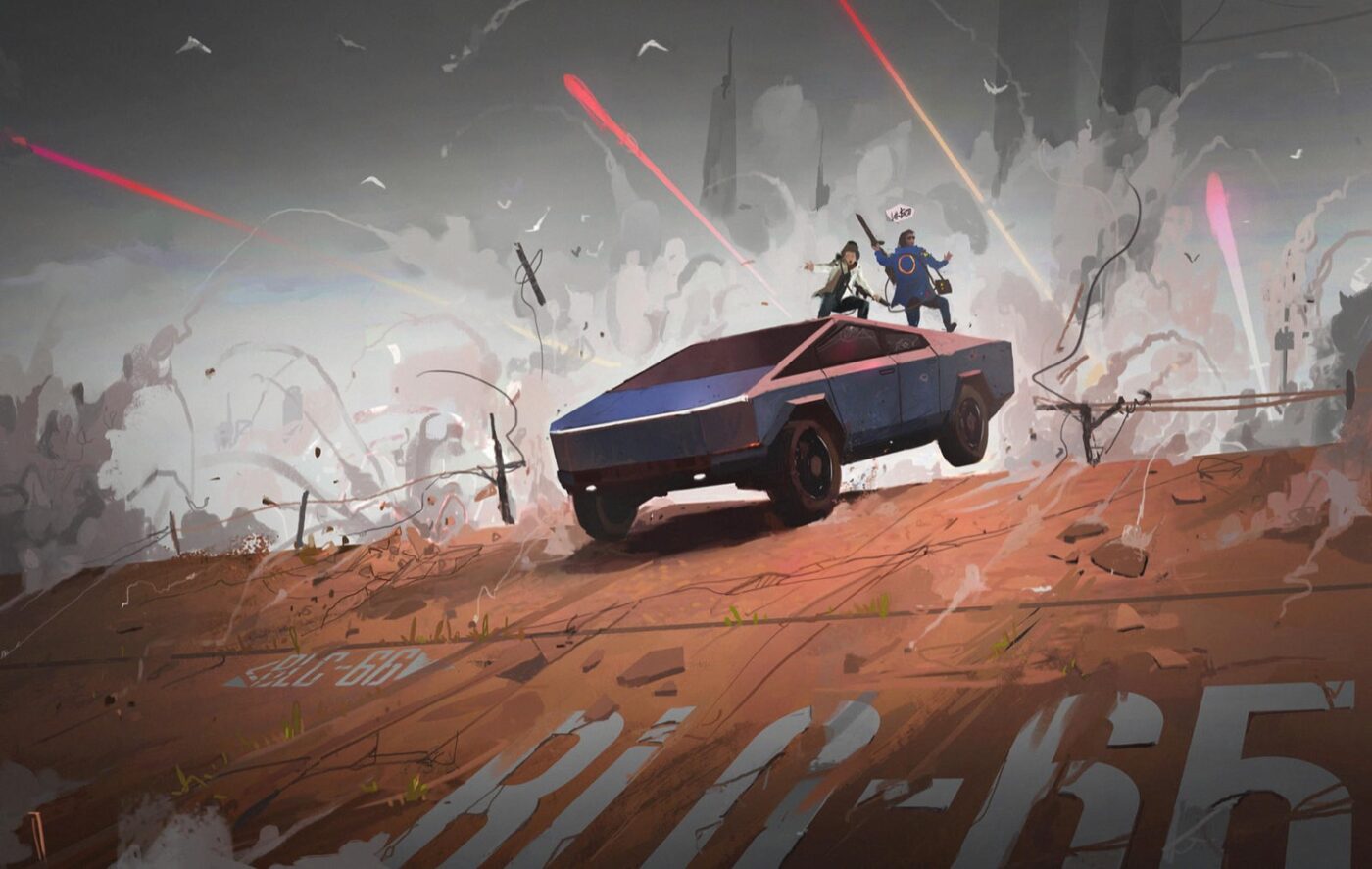 Art Inspired by the Tesla Cybertruck » Mega Pencil